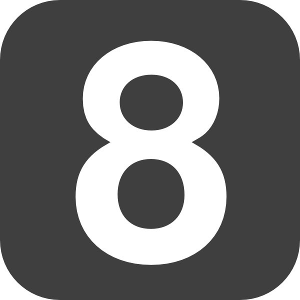 Number 8 PNG