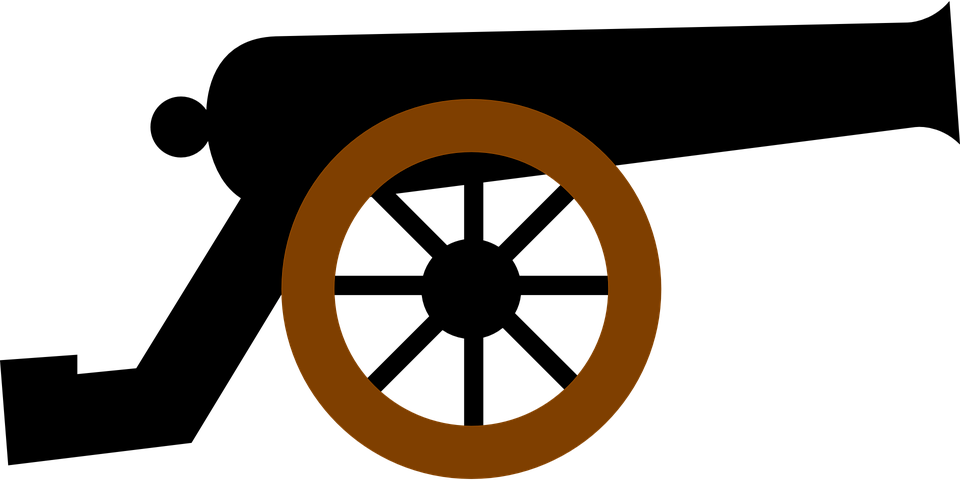 Cannon PNG transparent image download, size: 960x480px