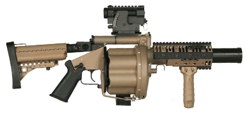 Grenade launcher PNG transparent image download, size: 500x230px
