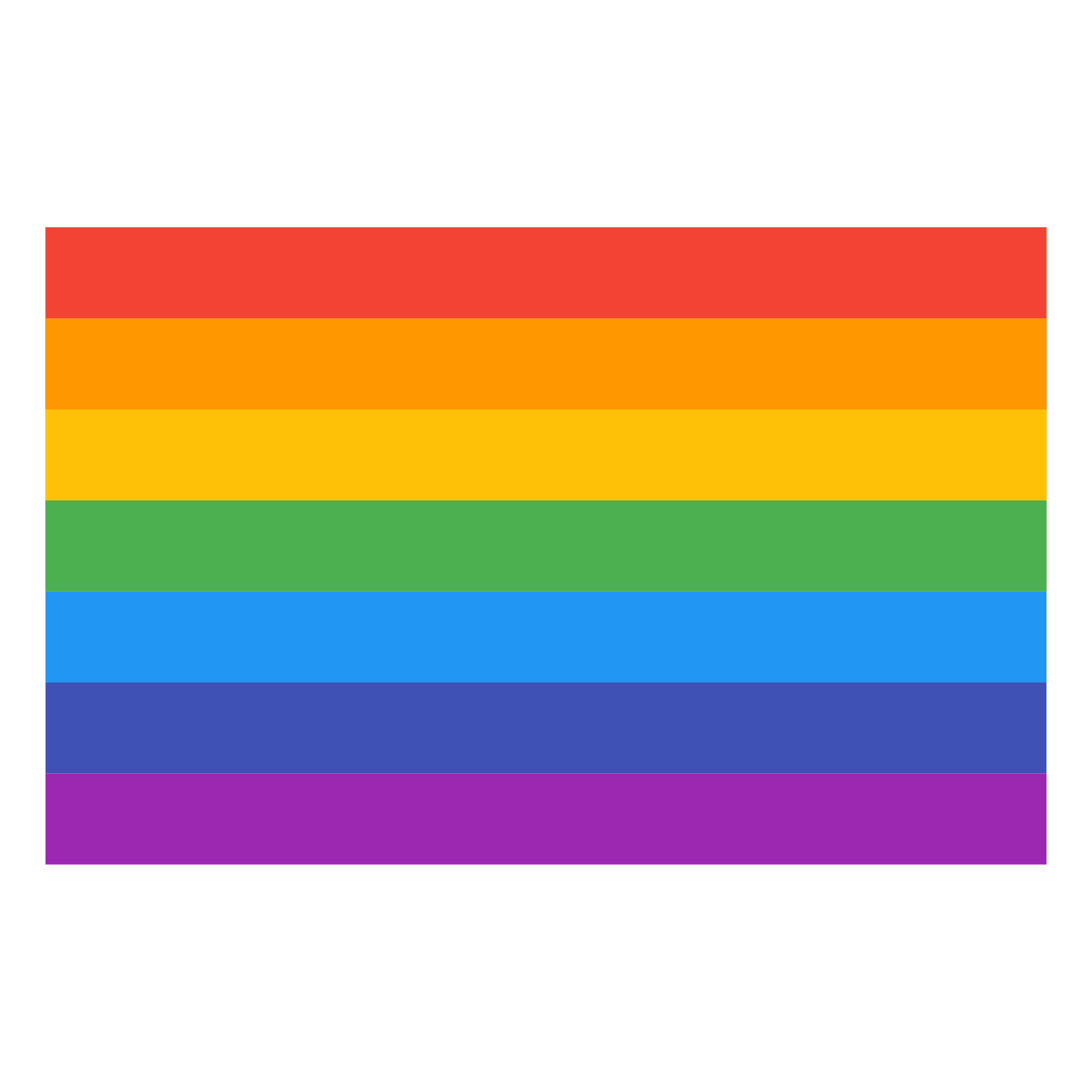 LGBT Flag PNG Transparent Image Download Size 1600x1600px