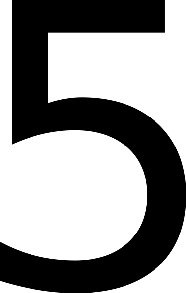Number 5 PNG