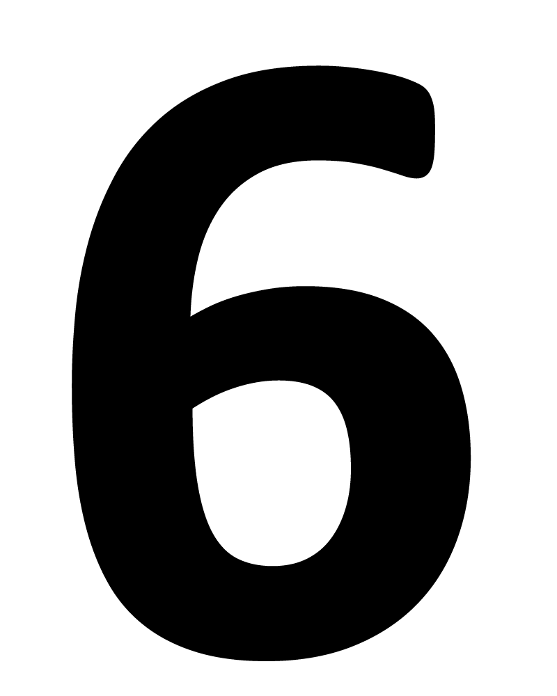 Number 6 PNG Number 6 PNG