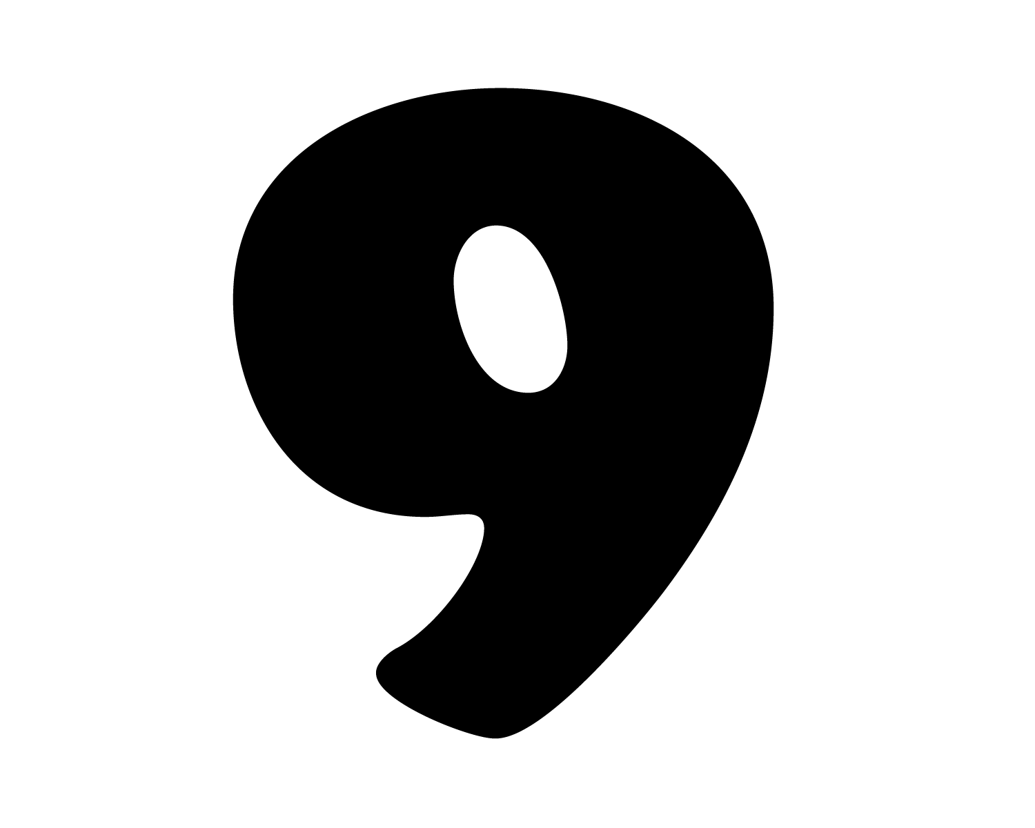 Number 9 PNG Transparent Image Download Size 1500x1200px